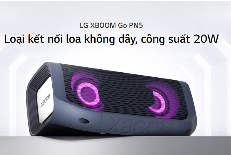 Loa Bluetooth LG XBOOMGo PN5 (Xanh Đen) | Chính hãng | Phong Vũ