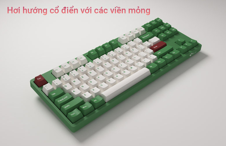 Bàn phím cơ Akko 3087 v2 DS Matcha Red Bean (Akko Orange Switch V2 ...